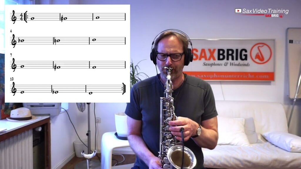 Play-Along – Long Tones Exercise for Alto Saxophone (with Backing Track ...